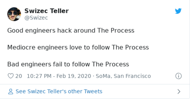 Why great engineers hack The Process | Swizec Teller